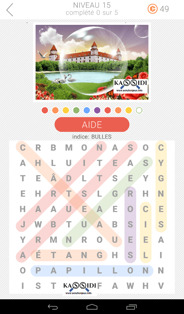 10x10 Mots cachés Niveau 15 [ Solution complète ] - Kassidi